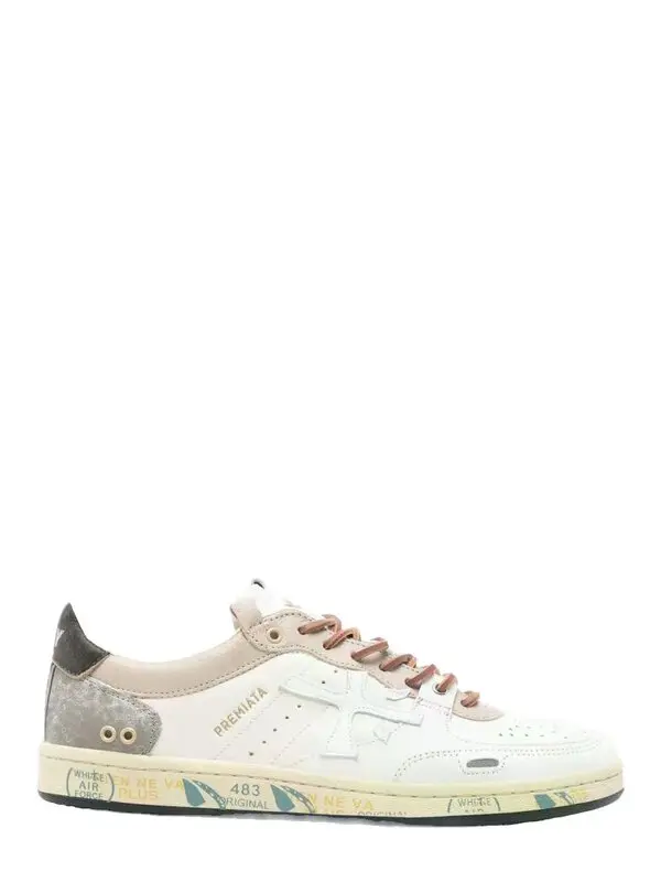 Premiata Bskt Clay Leather Sneakers - White
