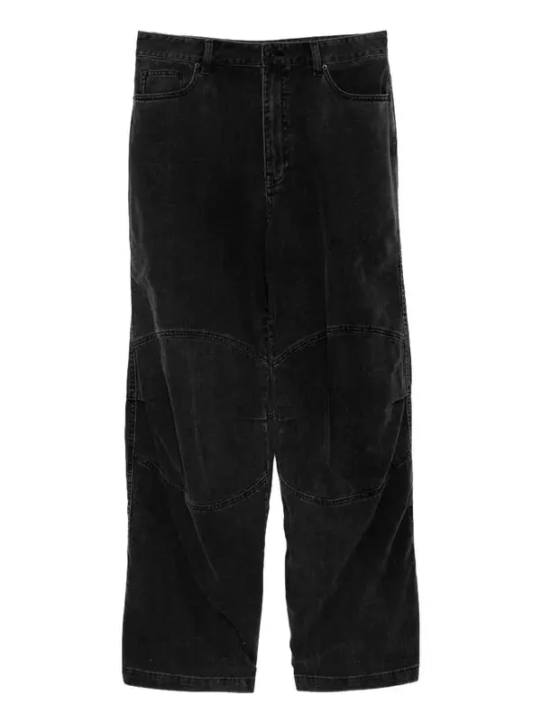 JUUN.J Logo Patch Jeans - Black