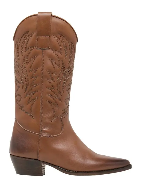 DOLCEVITA Tanner Leather Boots - Chestnut Leather