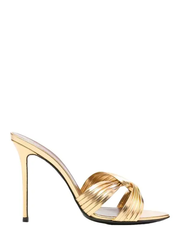 GIUSEPPE ZANOTTI Knotted Strap Sandals - Gold