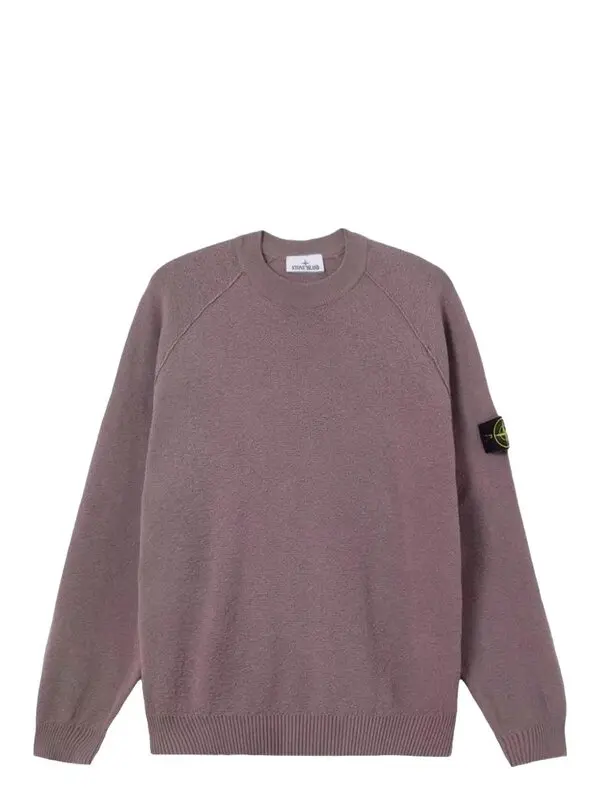 Stone Island Textured-knit Sweater - Purple