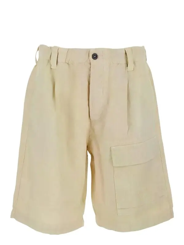 C.P. COMPANY Buttoned Cargo Shorts - Neutrals