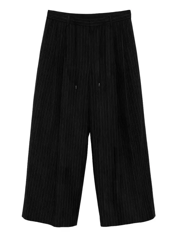 JUUN.J Pinstripe Trousers - Black