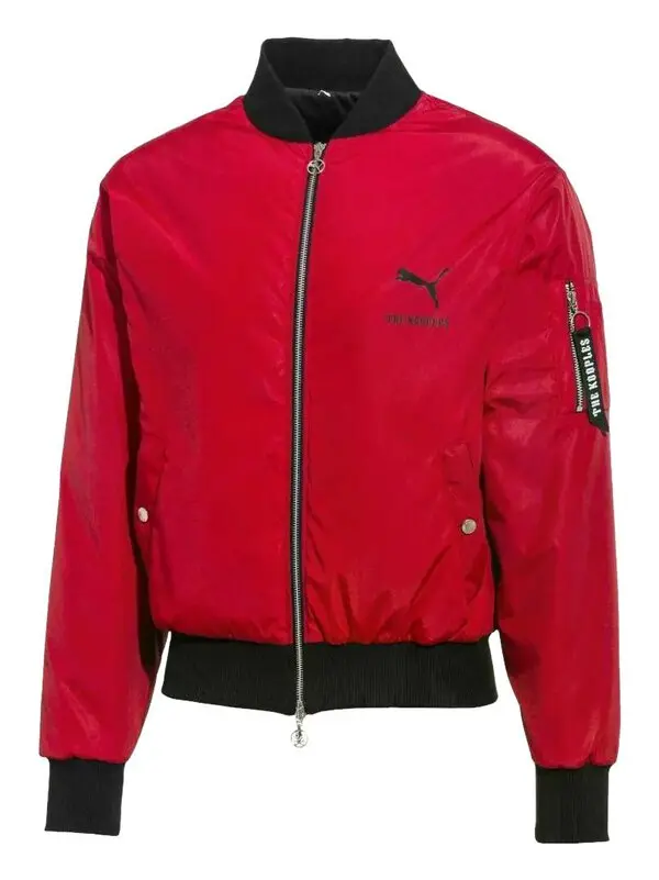 PUMA Kooples Zip-up Bomber Jacket - Red