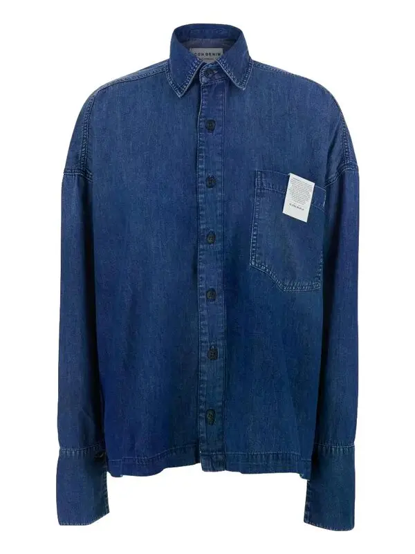 ICON DENIM LOS ANGELES Chest Pocket Shirt - Blue