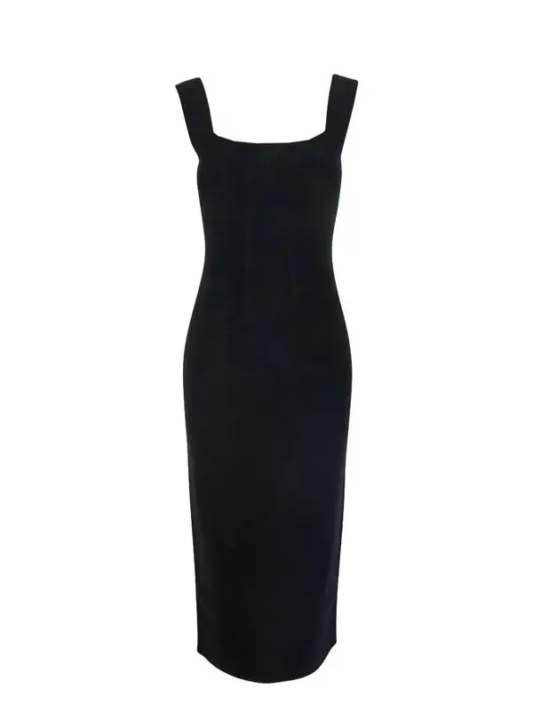 Max Mara Square-neck Dress - Black