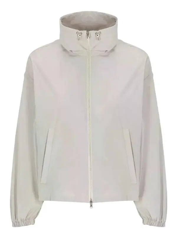 Herno Funnel-neck Jacket - Neutrals