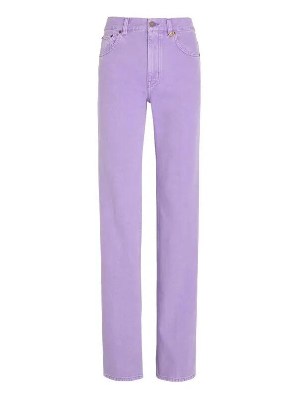 Chloé High-rise Straight-leg Jeans - Light Purple