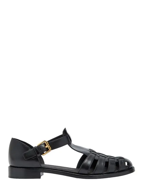 Church's Kelsey Woven Leather Sandals - Black