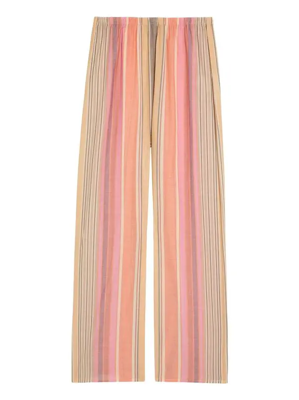 Faithfull The Brand Striped Cotton Trousers - Multicoloured