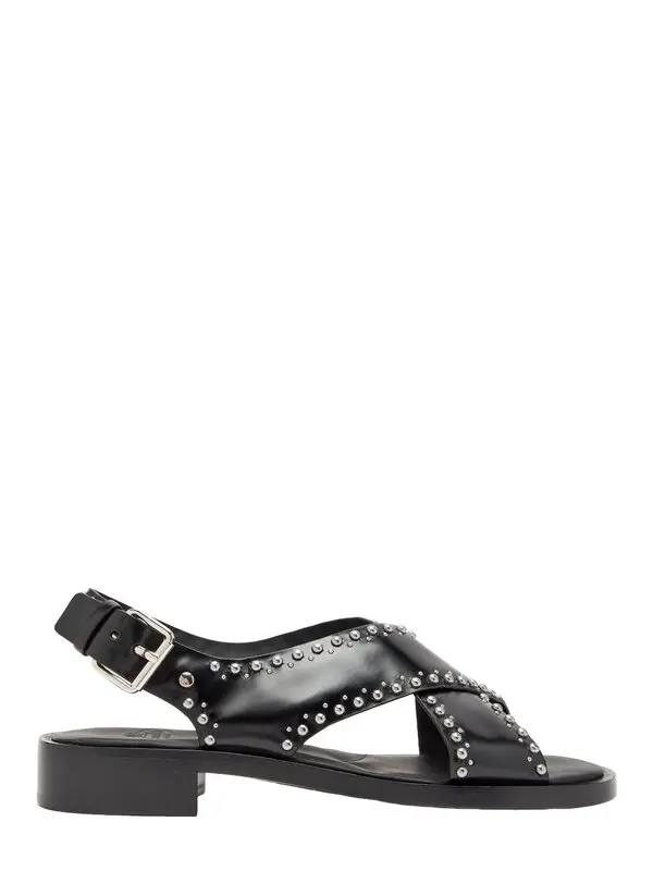 Church's Remi Studded Leather Sandals - Black