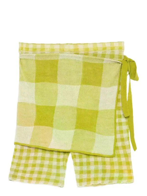 YANYAN Checked Shorts - Green