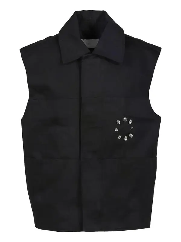 EZR Crystal-embellished Gilet - Black