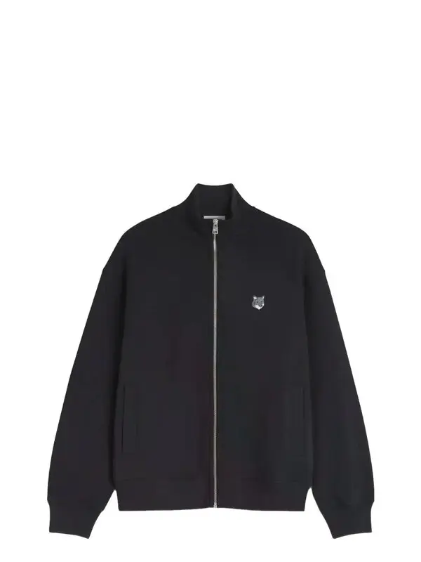 Maison Kitsuné Fox Head Zip-up Sweatshirt - Black