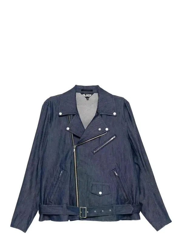 Comme Des Garçons Denim Biker Jacket - Blue