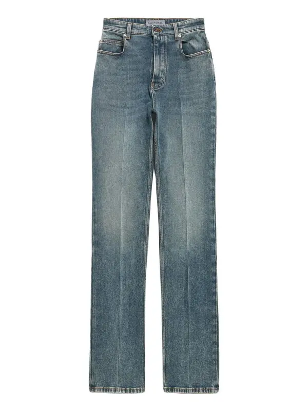 Balenciaga High-waist Slim Jeans - Blue