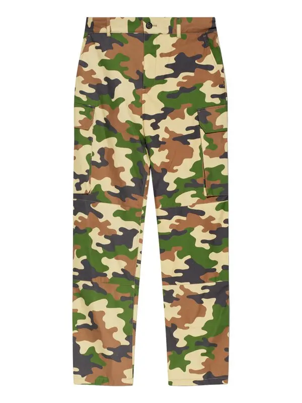 JW Anderson Camouflage Motif Trousers - Green