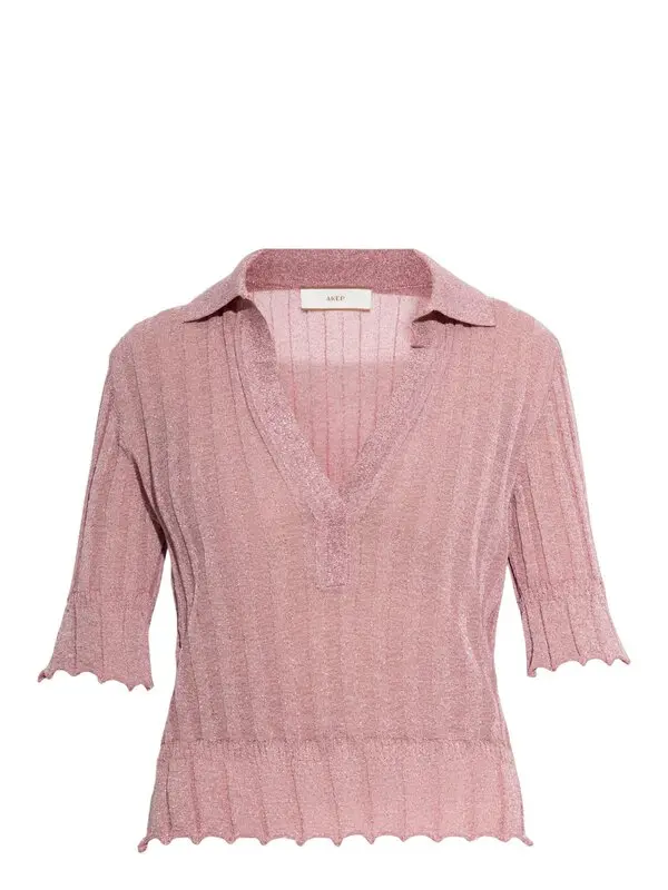 AKEP Top With Lurex Thread - Pink