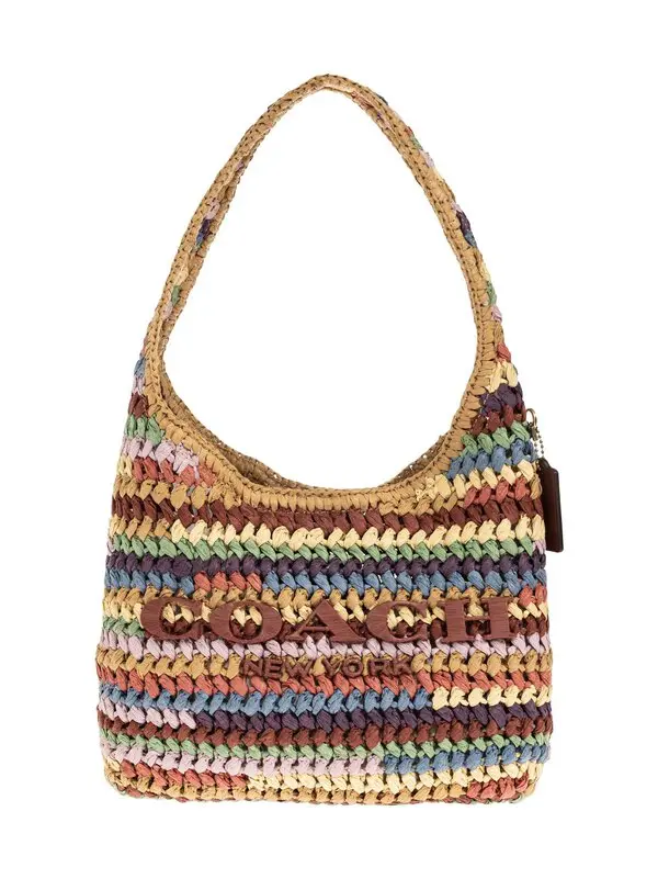 COACH Woven Shoulder Bag - Multicolour