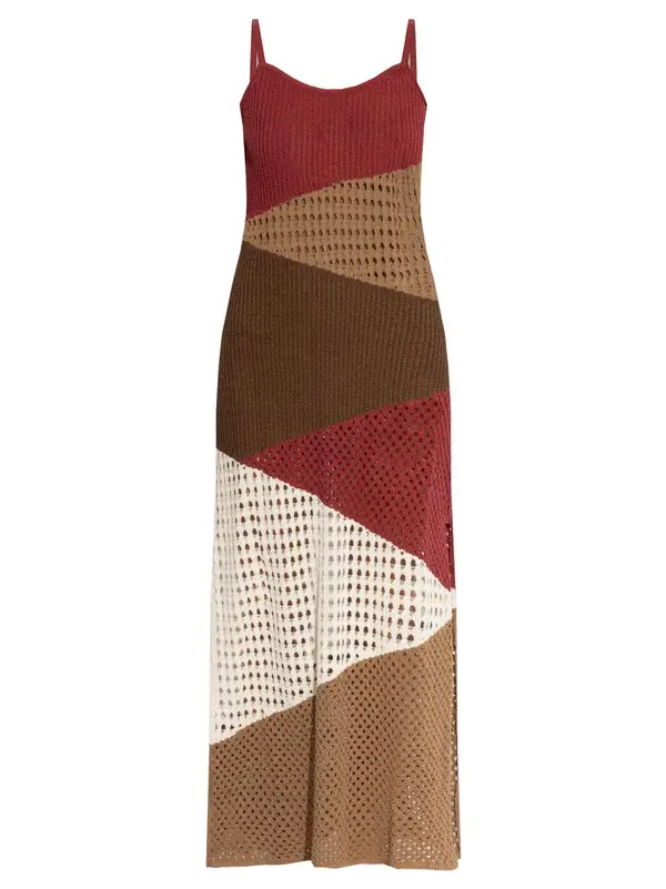 AKEP Strappy Knit Dress - Multicolour