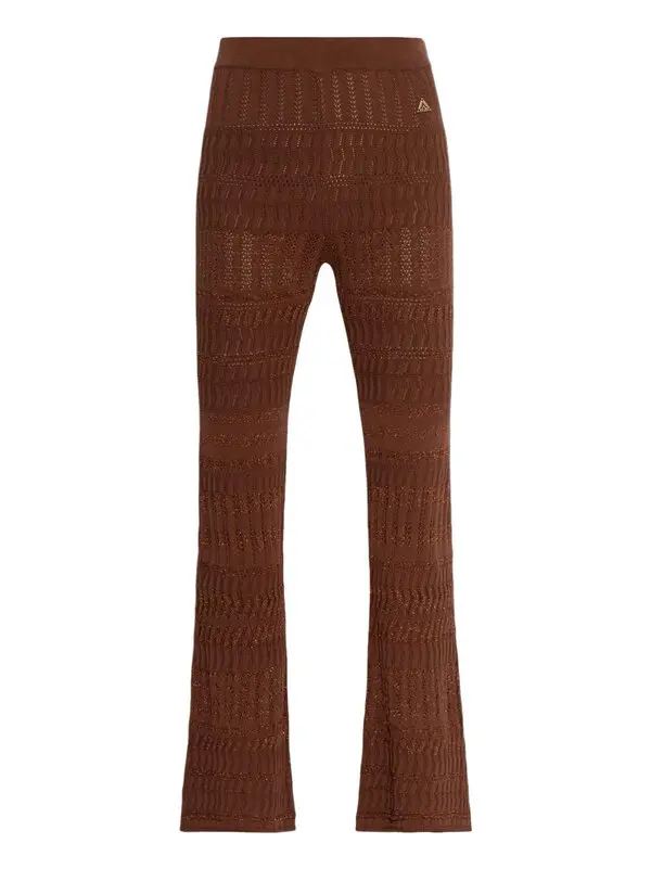 AKEP Trousers With Lurex Thread - Brown