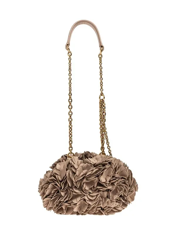 Chloé Plissé Shoulder Bag - Beige