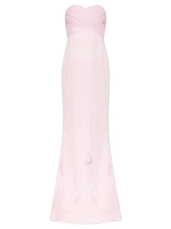 SELF-PORTRAIT Off-the-shoulder Viscose Dress - Pink