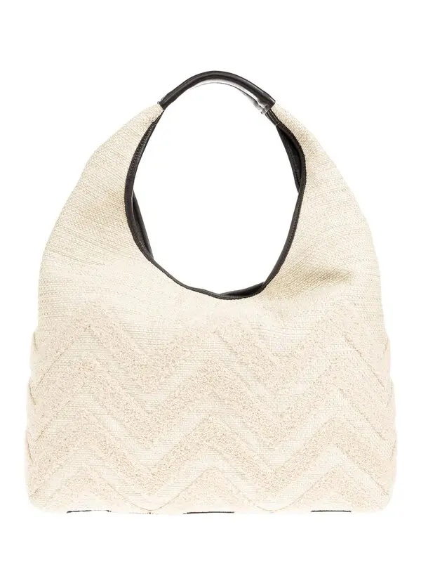 Missoni Textured Hobo Bag - Cream