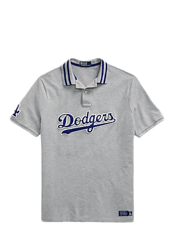 Polo Ralph Lauren Dodgers Polo Shirt - Andover Heather