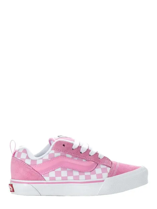VANS Knu Skool Checkerboard Sneakers - Prism Pink/white