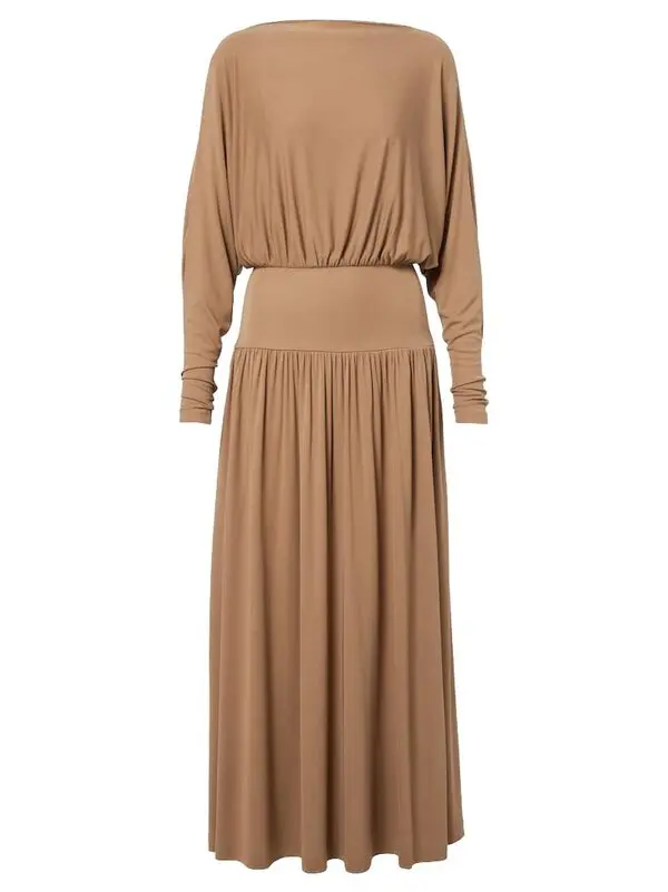TOTEME Jersey Midi Dress - Beige