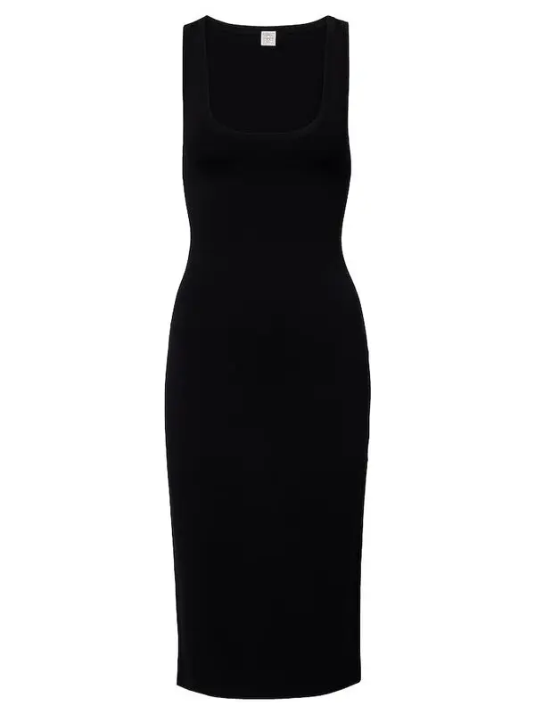 TOTEME Jersey Midi Dress - Black