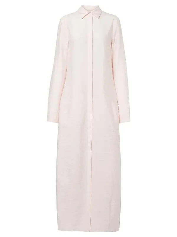 TOTEME Silk-blend Shirt Dress - Pink