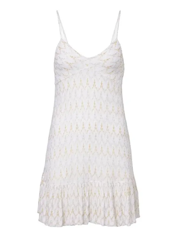Missoni Lamé Minidress - White