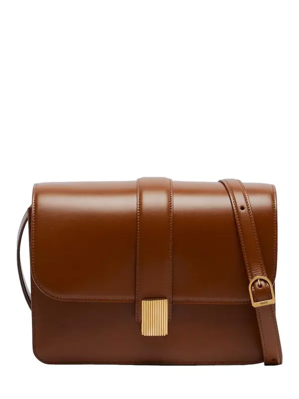 Khaite Blake Leather Crossbody Bag - Brown