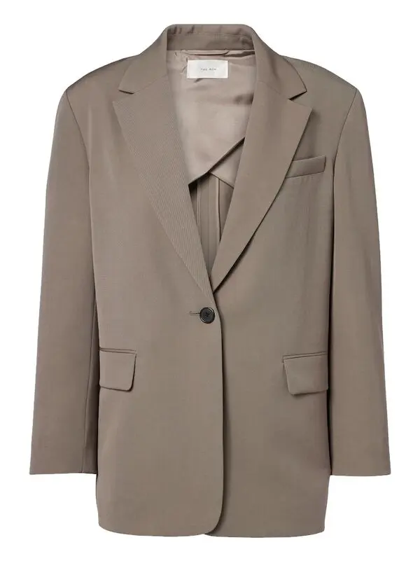 THE ROW Ezri Wool Blazer - Grey