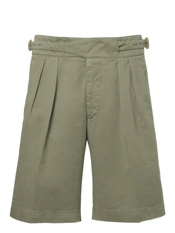 Rubinacci Manny Cotton Shorts - Green