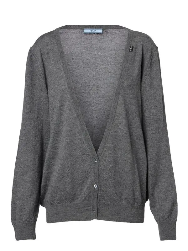 Prada Cashmere Cardigan - Grey