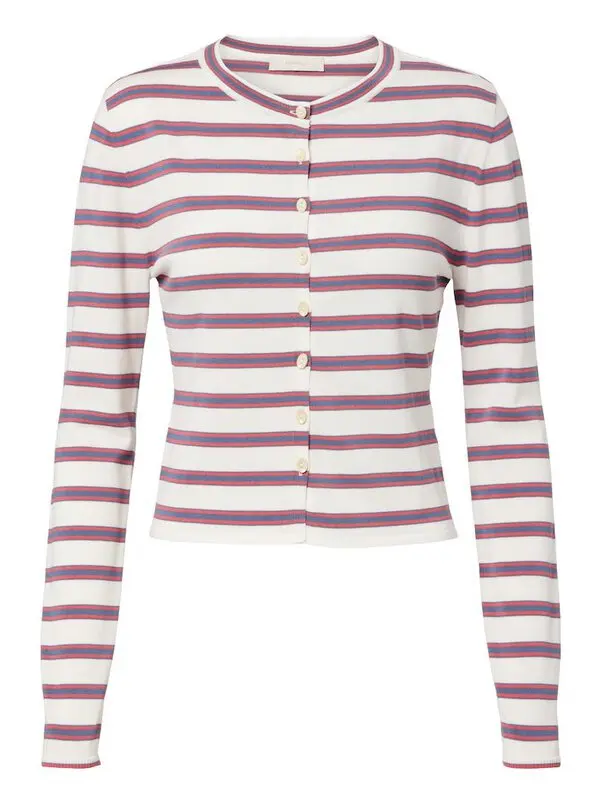 Faithfull The Brand Cinta Striped Cotton-blend Cardigan - Multicoloured
