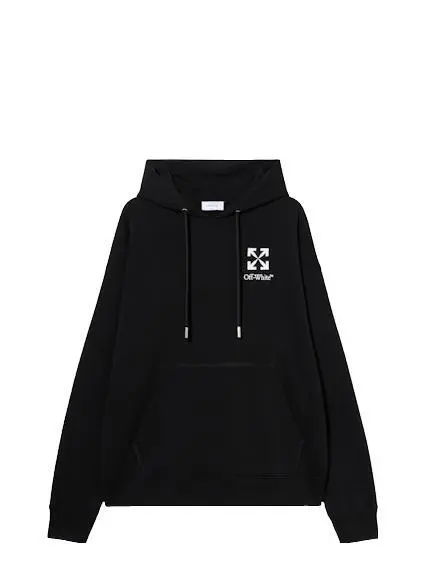 Off-White Small Arrow Skate Hoodie - Black/white