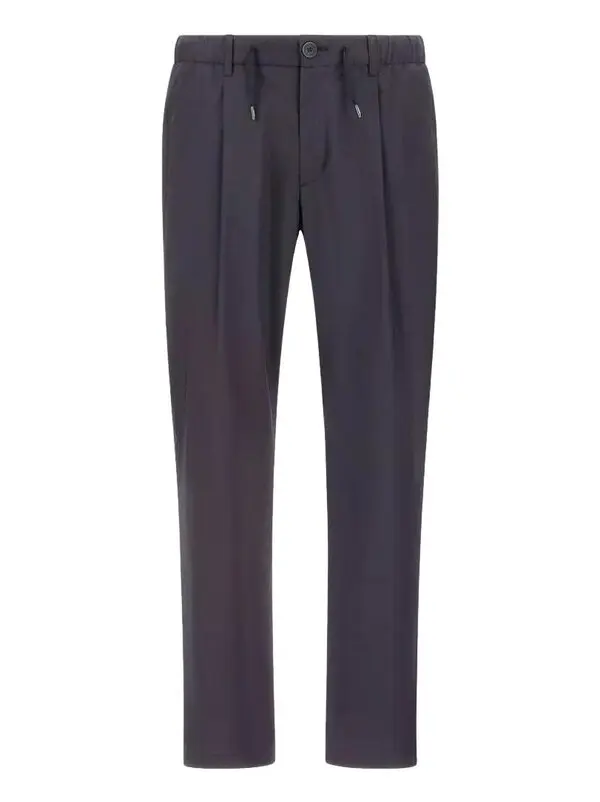 Herno Pleated Drawstring Trousers - Black