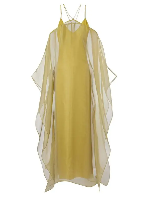 TALLER MARMO Sza Sza Spirito Organza Kaftan - Gold