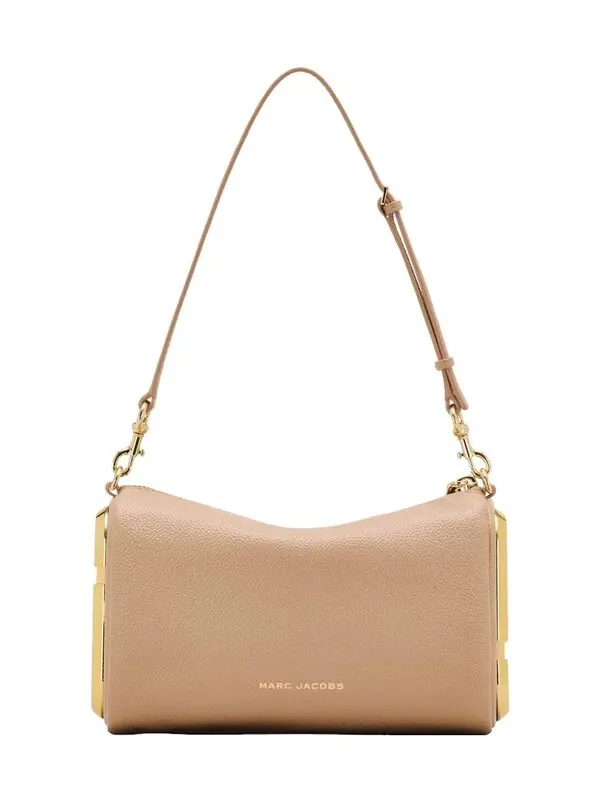 Marc Jacobs Snapshot Leather Shoulder Bag - Beige