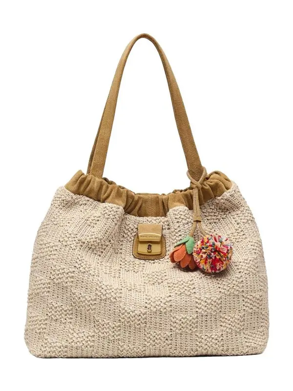 Marc Jacobs The Tote Raffia Tote - Beige