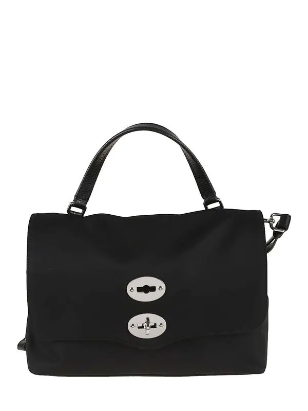 ZANELLATO Postina Rimboccata Tokyo Small Leather Handbag - Black