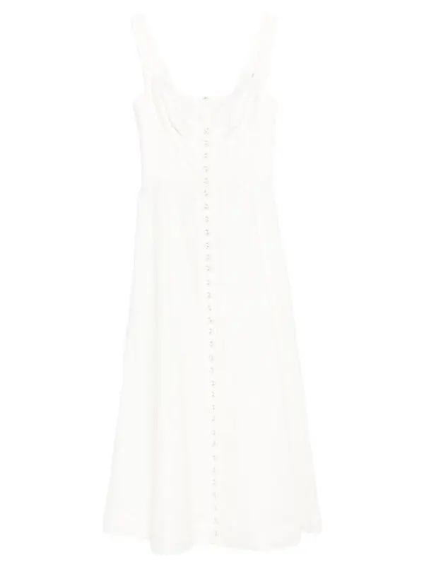 Zimmermann Luna Midi Dress - White