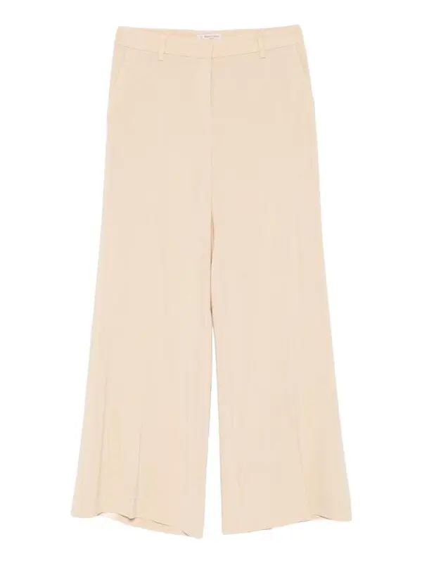 Alberto Biani Wide-leg Cady Trousers - Beige