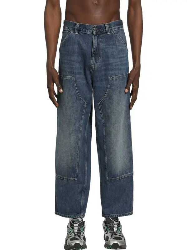 Carhartt Work In Progress Og Double Knee Pants - Blue