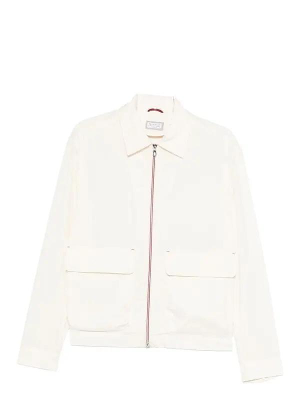 Brunello Cucinelli Water-resistant Blouson Jacket - White