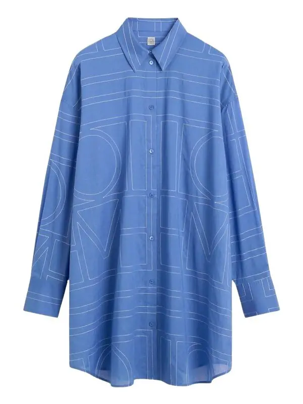 TOTEME Cotton Blend Shirt - Sky Blue